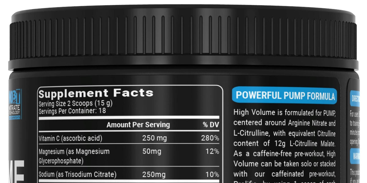 High Volume - PUMP – Vitality Health Sports & Nutrition